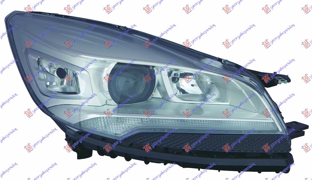 FAR Bi-XENON SA LED DNEVNIM SVETLOM CRNI (DEPO) Desna str. FORD KUGA (2013-2016) (OEM: 5237995, CV4413005AF)