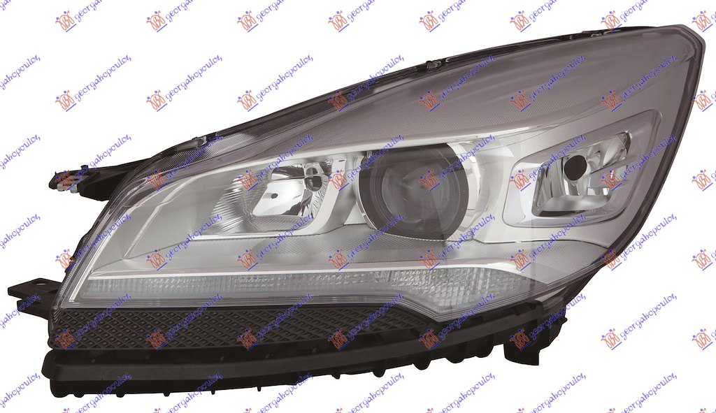 FAR Bi-XENON SA LED DNEVNIM SVETLOM CRNI (DEPO) Leva str. FORD KUGA (2013-2016) (OEM: 5237997, CV4413006AF)