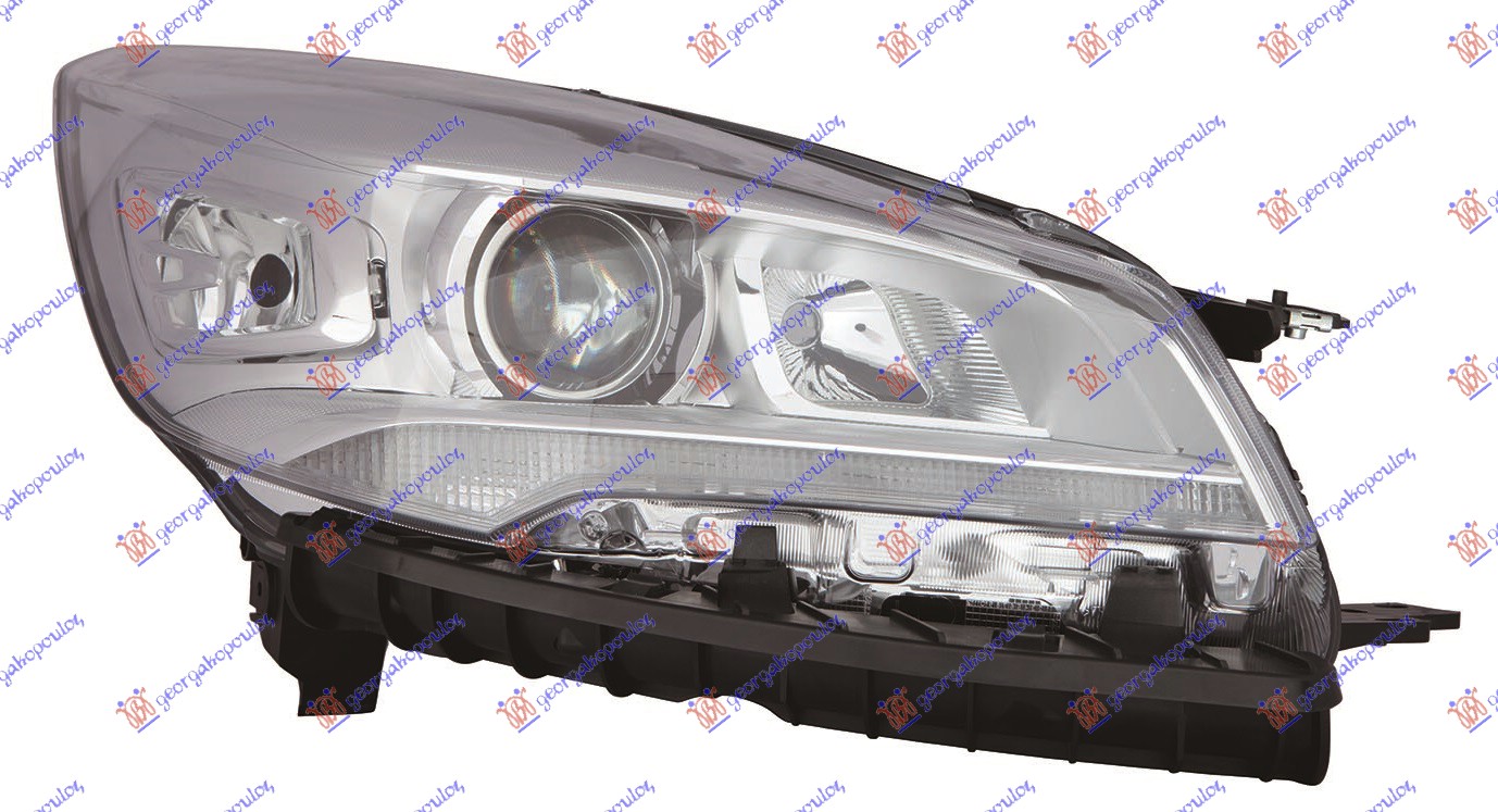 FAR Bi-XENON SA LED DNEVNIM SVETLOM (DEPO) Desna str. FORD KUGA (2013-2016) (OEM: 5237995, DV45-13D154-AD, DV4513D154AD)