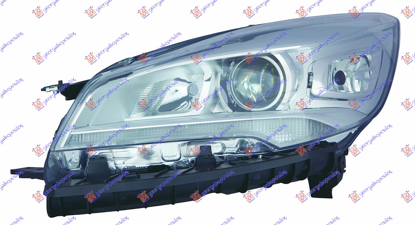 FAR Bi-XENON SA LED DNEVNIM SVETLOM (DEPO) Leva str. FORD KUGA (2013-2016) (OEM: 5237997, DV45-13D155-AD, DV4513D155AD)