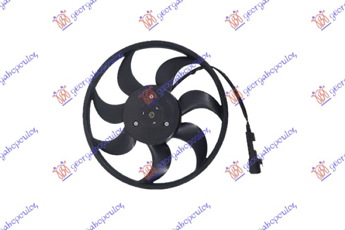 VENTILATOR 3.6 BENZIN 3.0-4.2 DIZEL 420mm 4P VW SHARAN (1995-2010) (OEM: 7L0959455E)