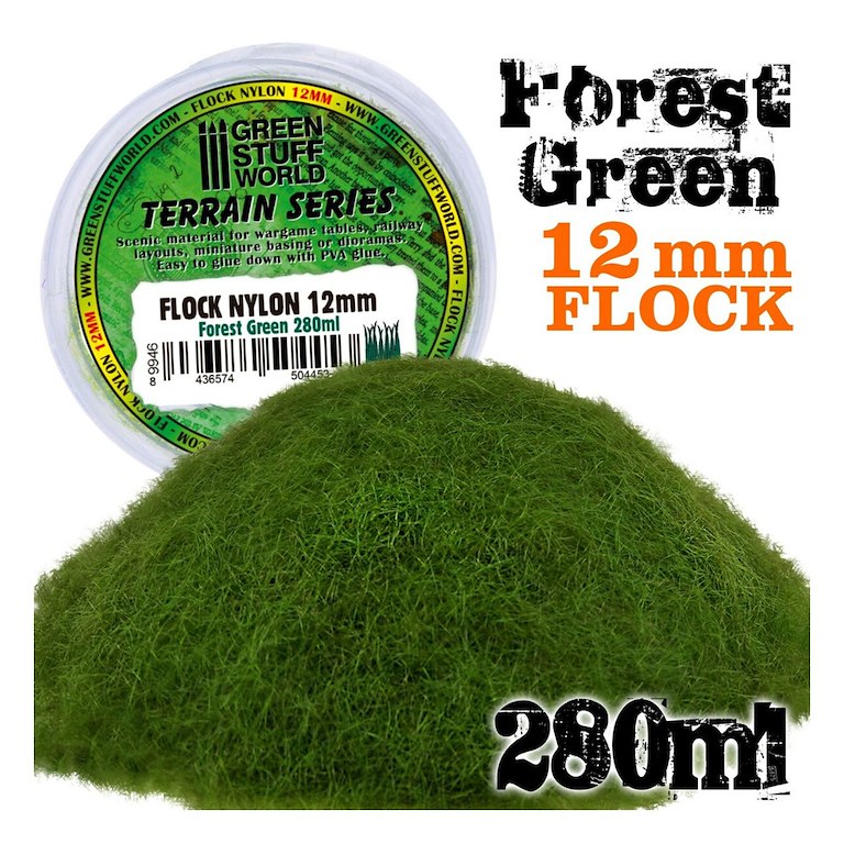 Flock Nylon - Forest Green 12mm - 280ml