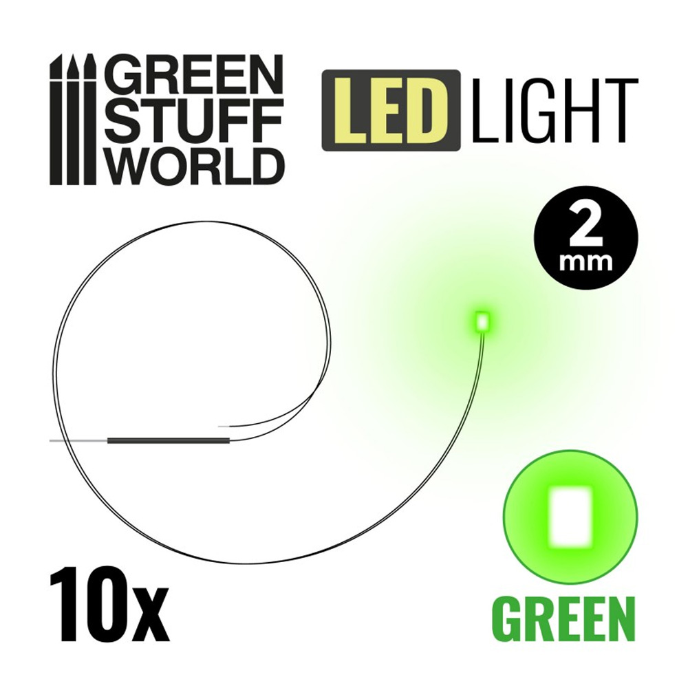 Micro LEDs - GREEN - 2mm (0805 SMD)