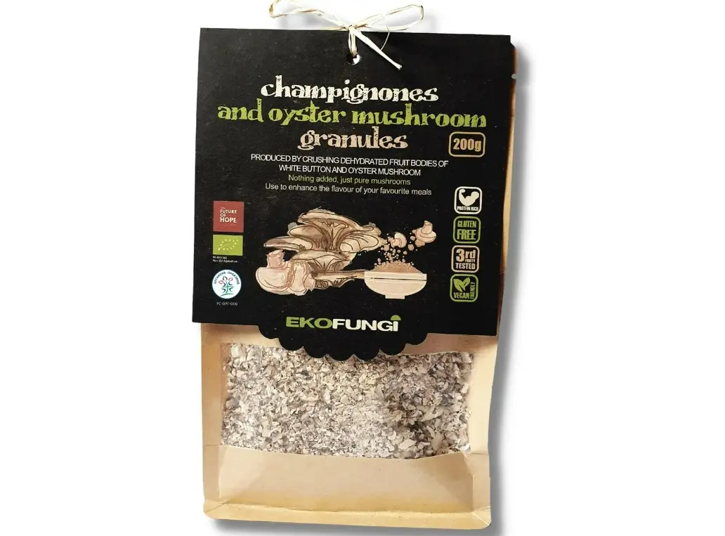 EKOFUNGI Granule šampinjona i bukovače bez glutena 200g