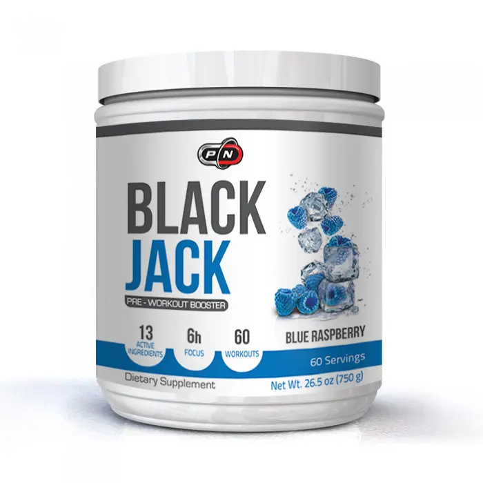 PURE NUTRITION Dijetetski suplement Black Jack sa ukusom maline pre-workout 750g
