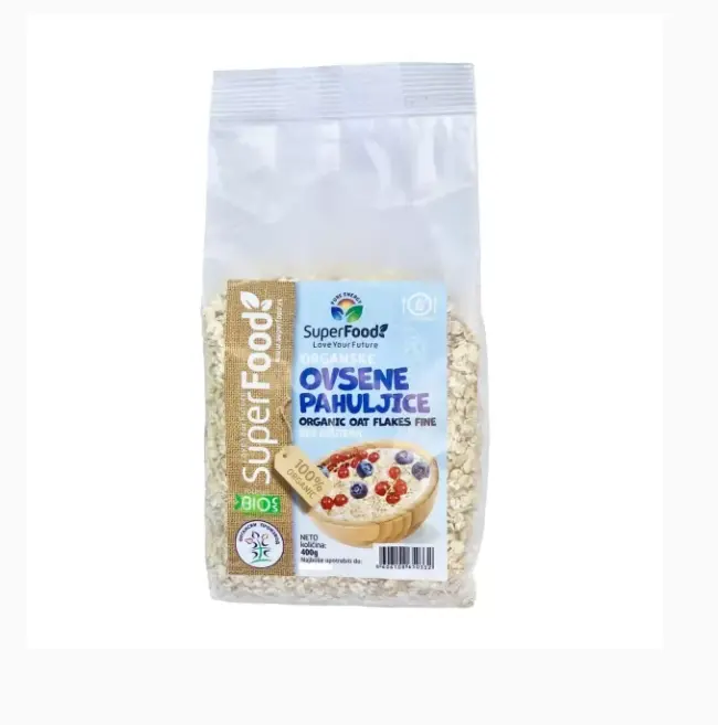 SUPER FOOD Ovsene pahuljice bez glutena 400 g ORGANIC