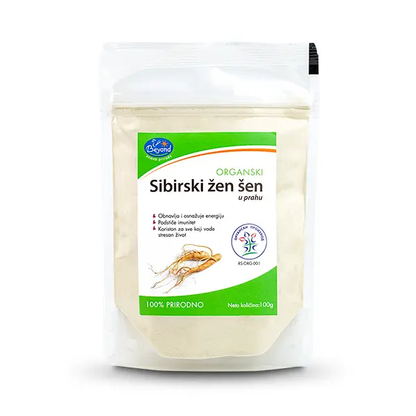 BEYOND Sibirski Žen Šen u prahu organic 100g