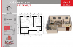 Prodajem Stan-Apartman, Grbavica, Novi Sad, €107.700