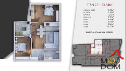 Stan,NOVI SAD,TELEP,kv: 54, € 133650, ID: 1025684