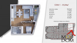 Stan,NOVI SAD,TELEP,kv: 41, € 105500, ID: 1025670