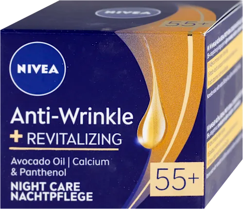 NIVEAAnti-Wrinkle + Revitalizing noćna krema za lice protiv bora 55 +, 50 ml