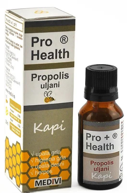 MEDIVI Propolis bezalkoholni kapi Pro Health 20ml