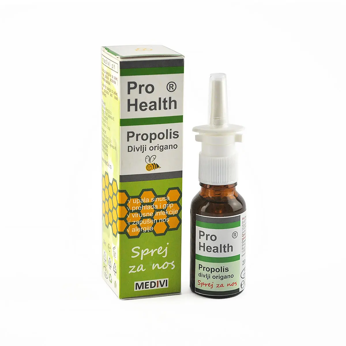 MEDIVI Propolis sa divljim origanom sprej za nos Pro Health 20ml