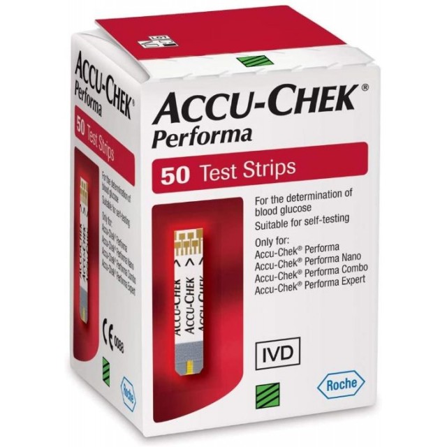 ACCU-CHEK PERFORMA TEST TRAKE, 50 KOMADA