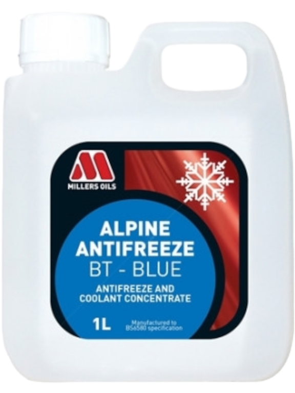 MILLERS ALPINE ANTIFREEZE BT-BLUE CONCENTRATE 1L