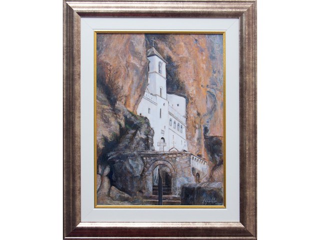 Manastir Ostrog - Ulje na Platnu 54.5x44.5cm - TOPALSKI