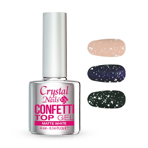 CN Confetti top gel-matte white-beli 4ml