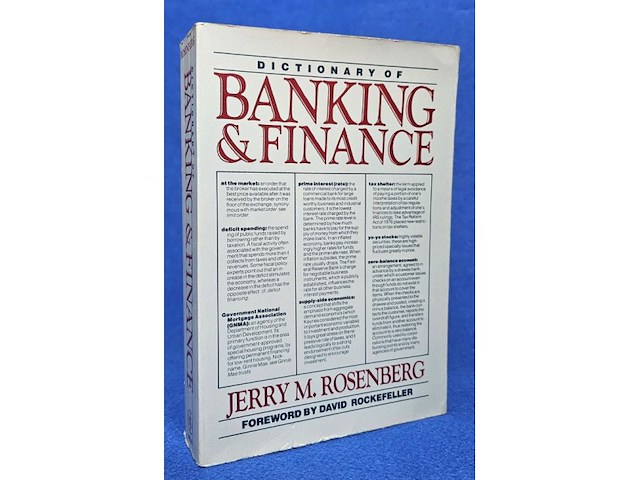 Dictionary of Banking and Finance - Jerry M. Rosenberg