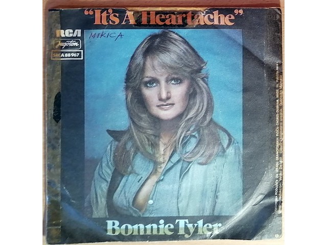 SP BONNIE TYLER - It`s A Heartache (1978) 4.press, G+/G
