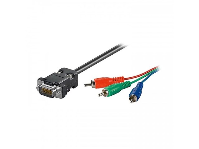 Kabl VGA M-3xRCA M (RGB) 2.0m