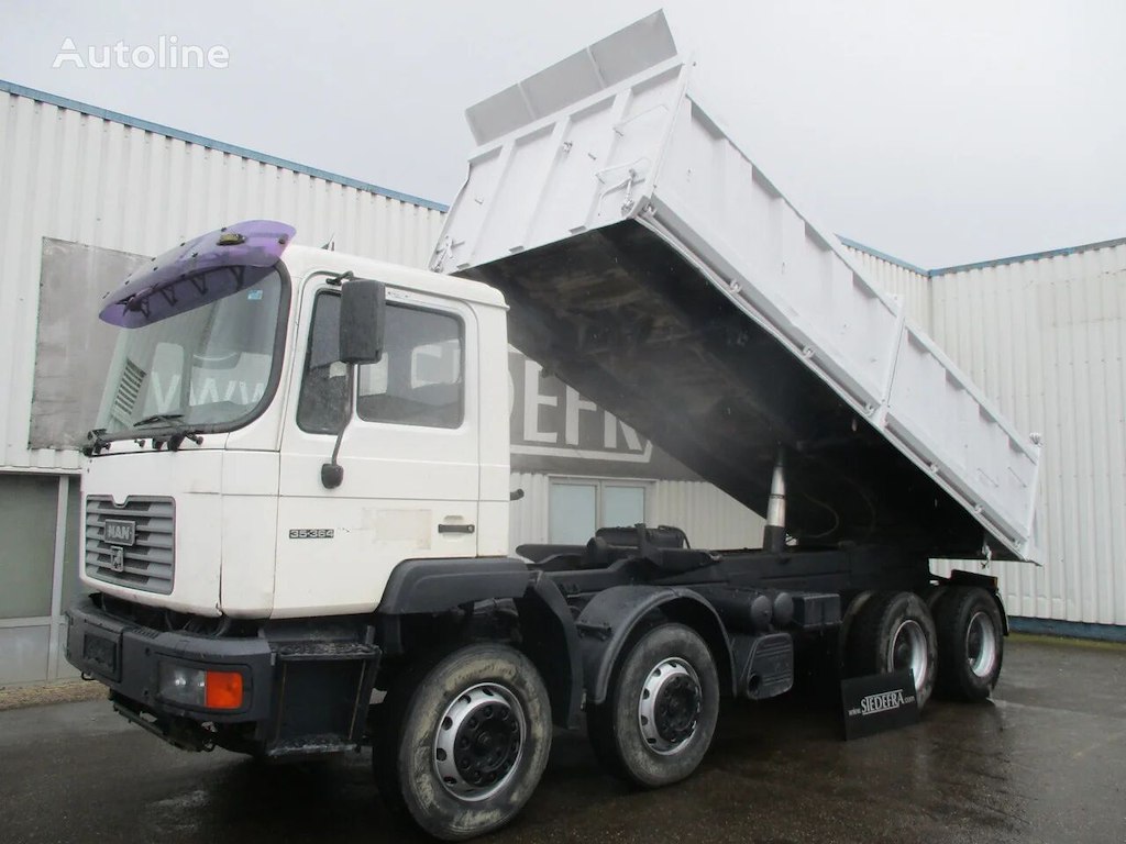 MAN 35-364 , Manual , 8x4 , 3 way tipper , Spring suspension kiper