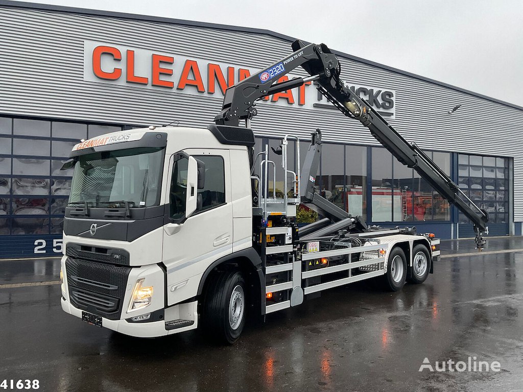 Volvo FM 430 HMF 23 ton/meter laadkraan kamion rol kiper