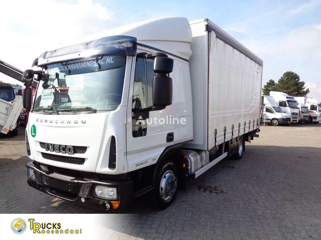 IVECO Eurocargo 80EL21 Manual + Euro 6 + Dhollandia Lift kamion sa klizna zavesa cerada