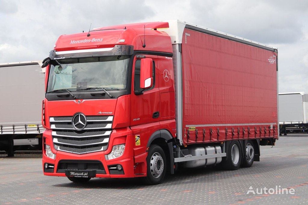 Mercedes-Benz ACTROS 2548 / 6X2 / CURTAINSIDER - 7,36 M / I-PARK COOL / NAVI / kamion sa klizna zavesa cerada