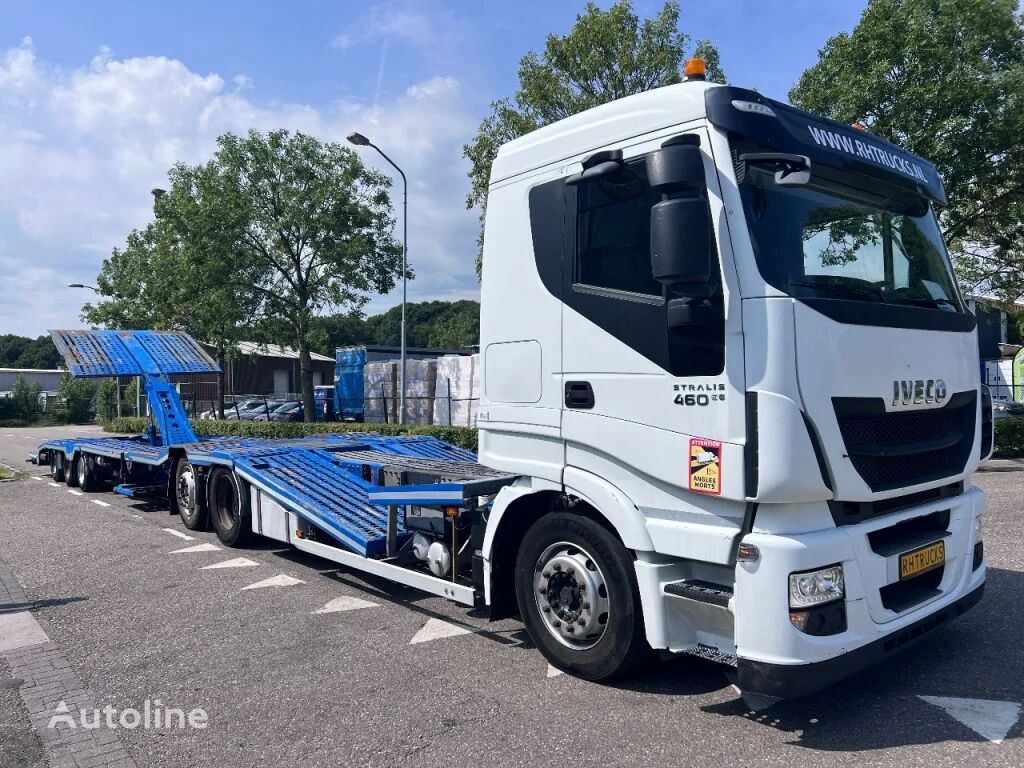 IVECO Stralis 460 6X2 EURO 6 + GS MEPPEL - TRUCK-TRANSPORTER autotransporter