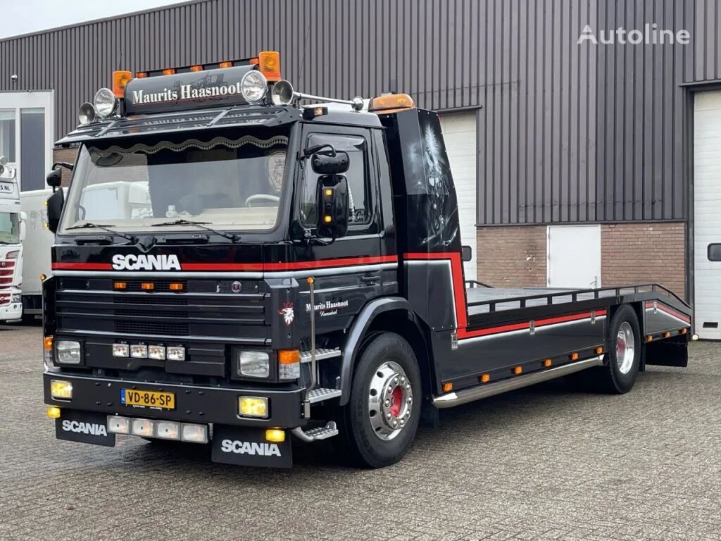 Scania P 93M - 210 / Manual / SHOWTRUCK / Oprijwagen / Lier / NL Truck autotransporter