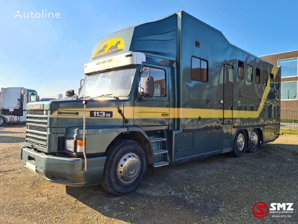 Scania 113 paarden/mobilhome kamion za prevoz stoke