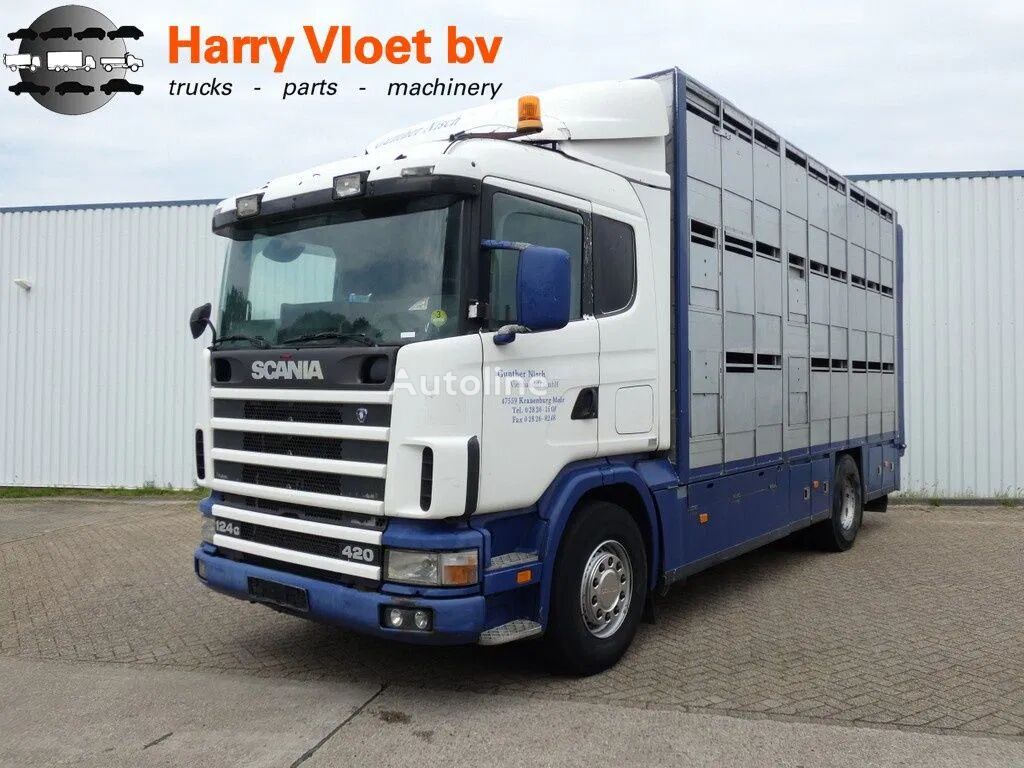 Scania R124-420 kamion za prevoz stoke