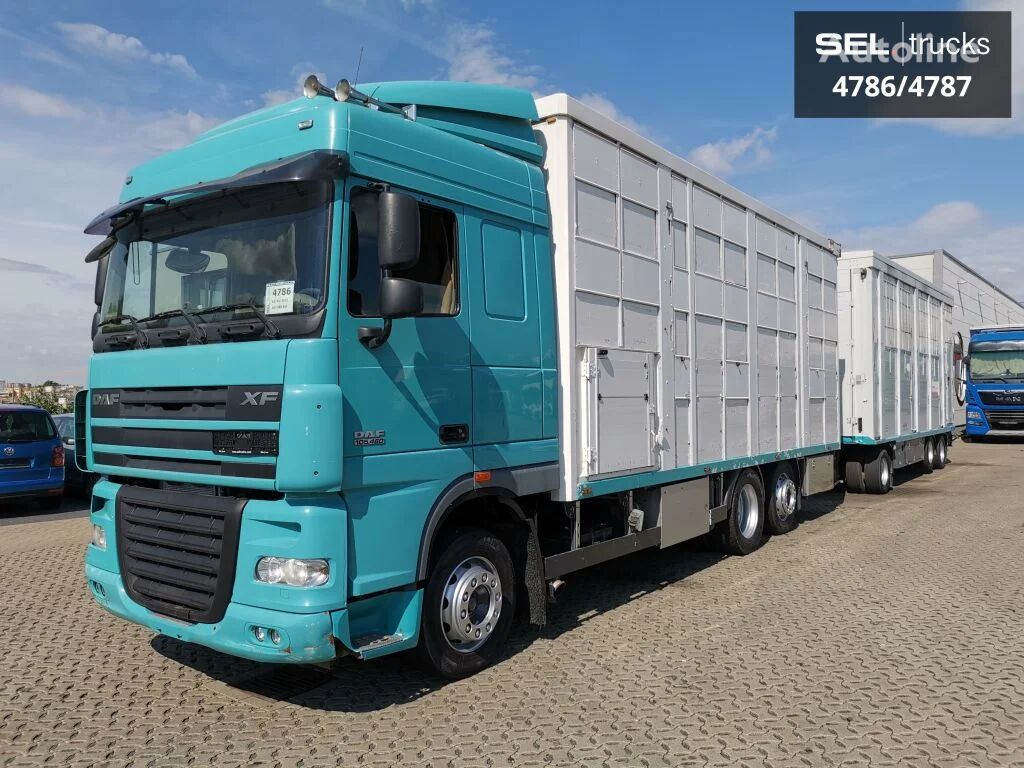 DAF XF 105.460 LKW Intarder / 4 Stock kamion za prevoz konja