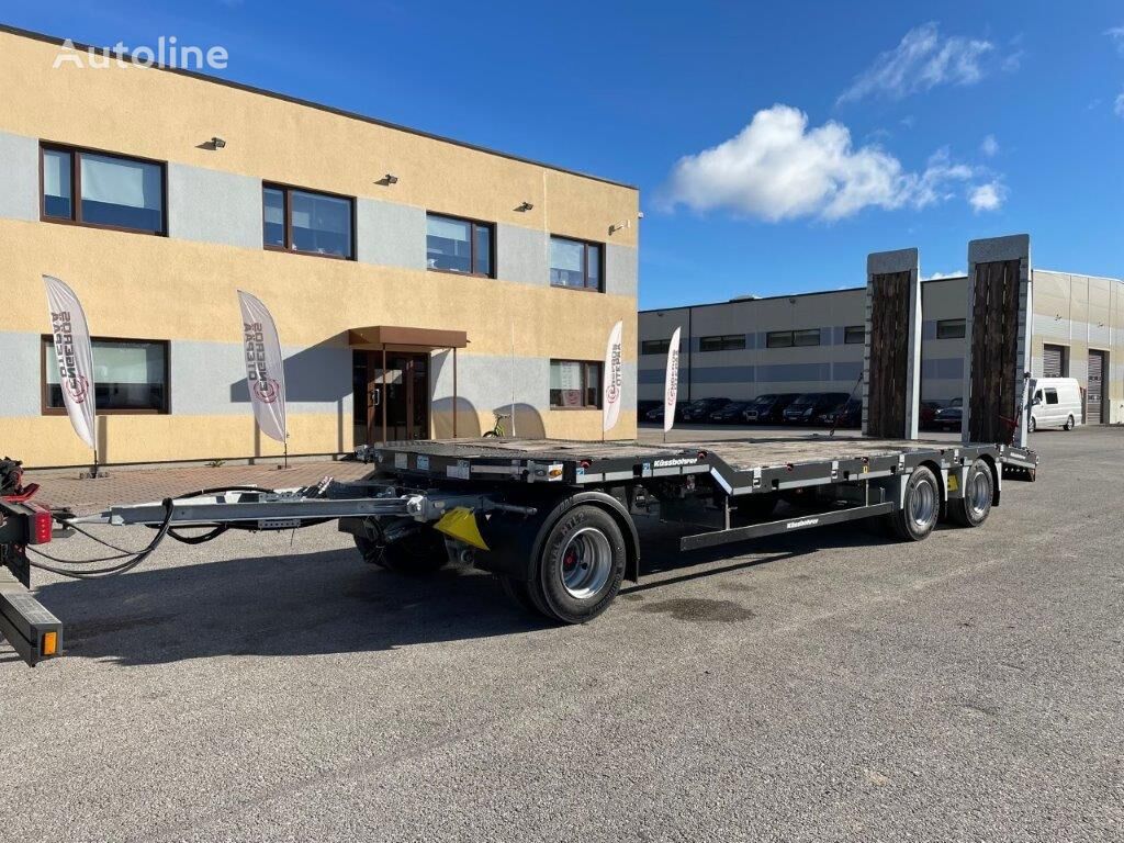 Nova Kässbohrer DRAWBAR 3 + HYDRAULIC RAMPS + FULL STEEL prikolica sa niskom platformom