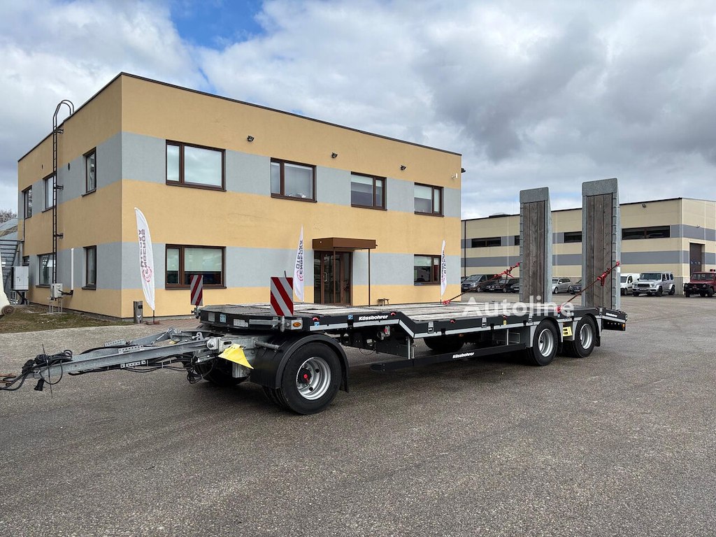 Nova Kässbohrer DRAWBAR 3 + HYDRAULIC RAMPS + AIR SUSPENSION prikolica sa niskom platformom