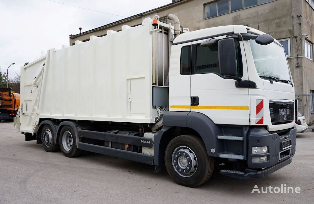 MAN MAN TGS 26.320 śmieciarka trzyosiowa HALLER 24m3 EURO 5 kamion za smeće