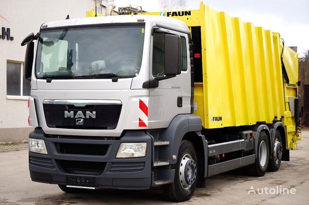 MAN TGS 26.320 śmieciarka FAUN 524 m3 EURO 5 kamion za smeće