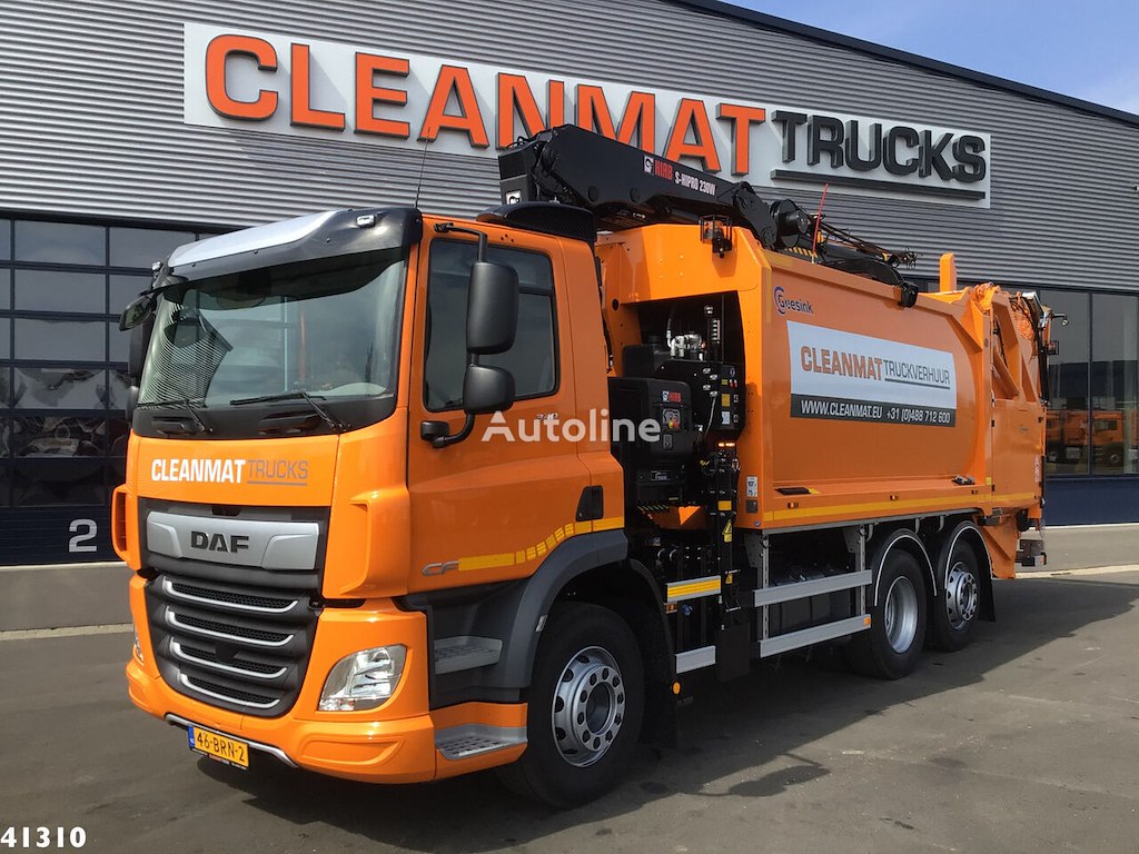 DAF FAN CF 340 Hiab 23 ton/meter laadkraan kamion za smeće