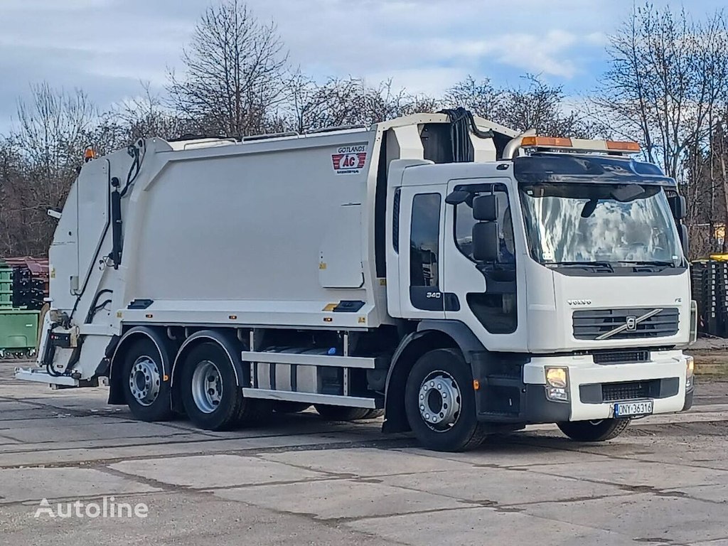 Volvo FE340 DWIE KOMORY EURO 5 Śmieciarka kamion za smeće