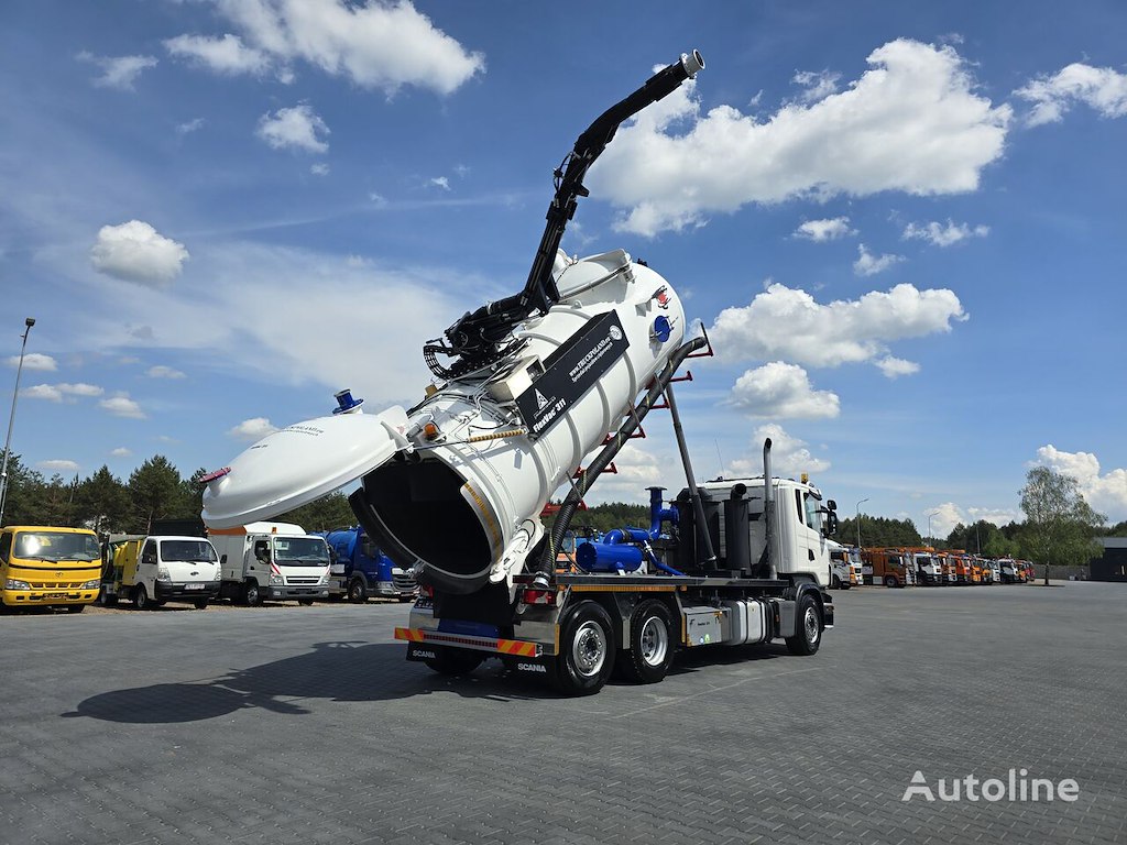 Scania Saugbagger Larsen FlexVac 311 Vacuum suction loader vozilo za čišćenje kanalizacije