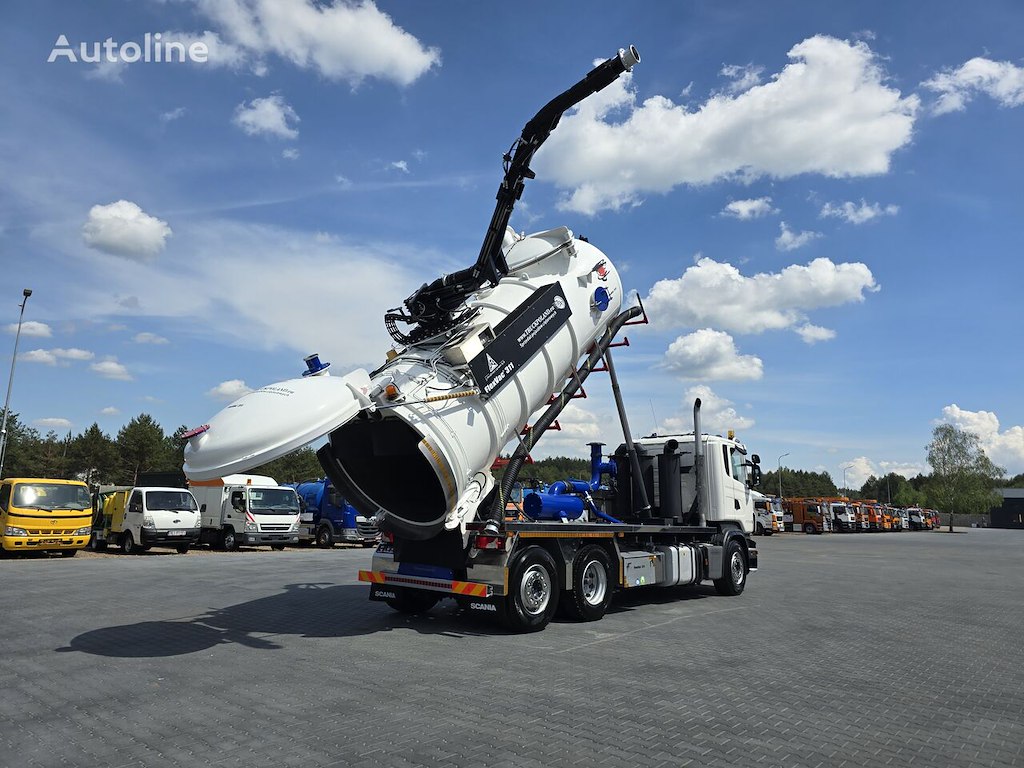 Scania Saugbagger Larsen FlexVac 311 Vacuum suction loader kombinovano vozilo za čišćenje kanalizacije