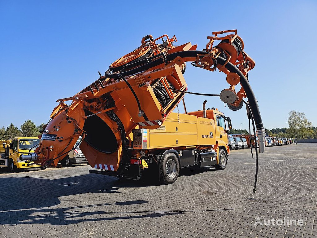 MAN Wiedemann SUPER 2000 4x2 WUKO RECYKLING for collecting liquid wa vozilo za čišćenje kanalizacije