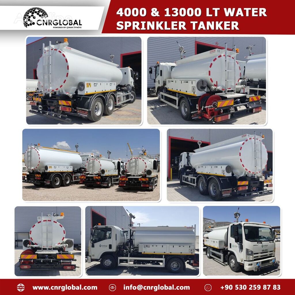 Nova Isuzu 4000 & 13000 LT WATER SPRINKLER TANKER cisterna za pranje ulica