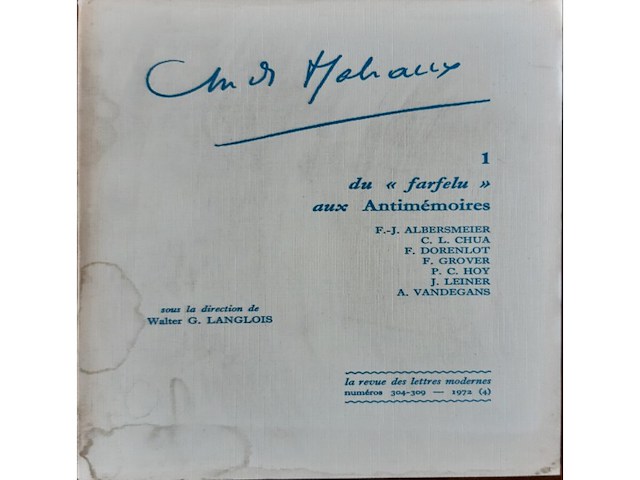 Andre malraux l du farfelu aux antimemoires