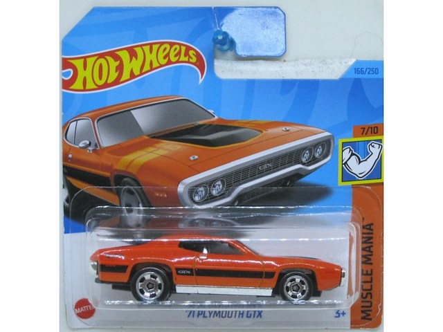 hot wheels plymouth GTX `71