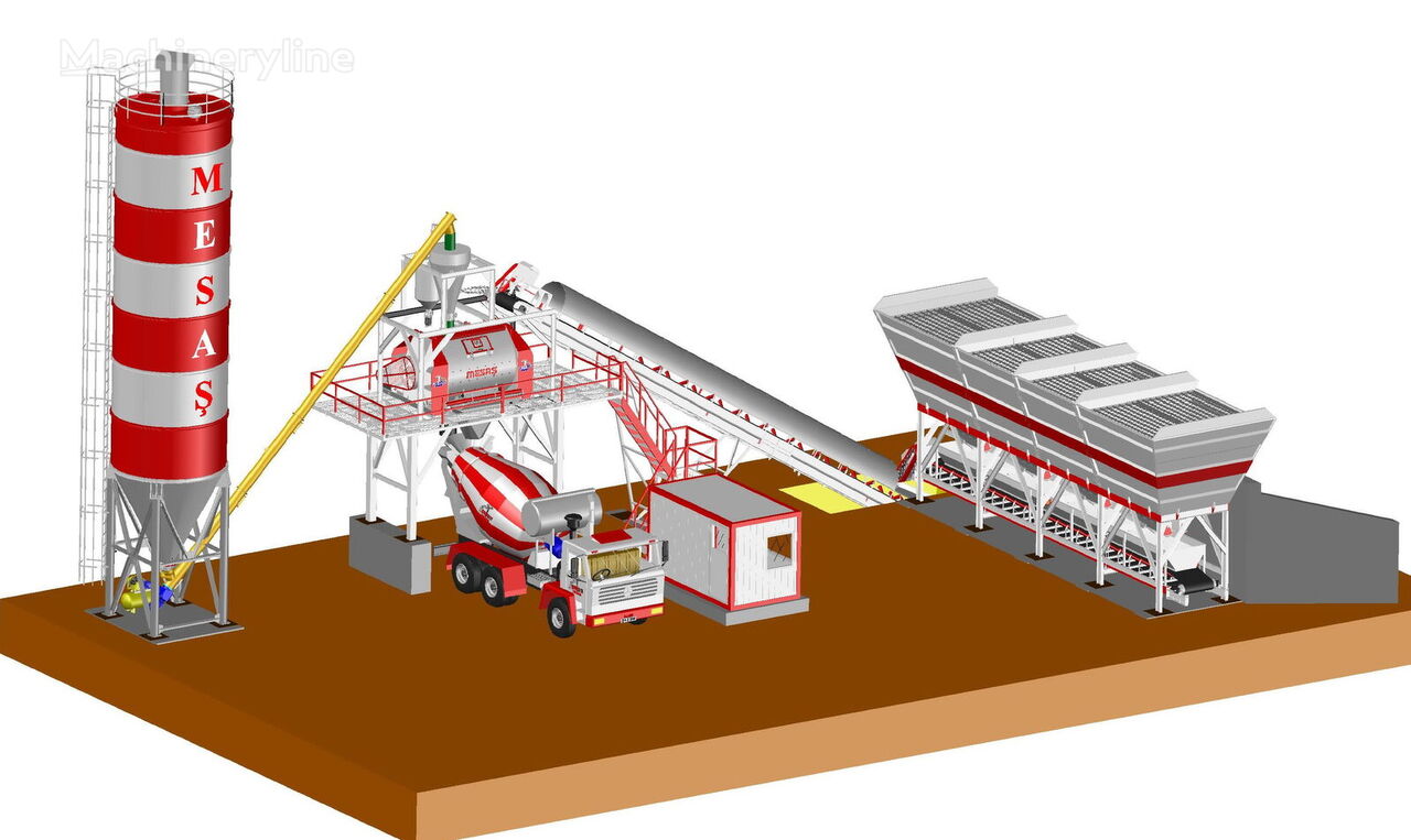 Nova Mesas Concrete Plant 60 m3/h ECONOMIC FIXED CONCRETE BATCHING PLANT( NEW ) fabrika betona