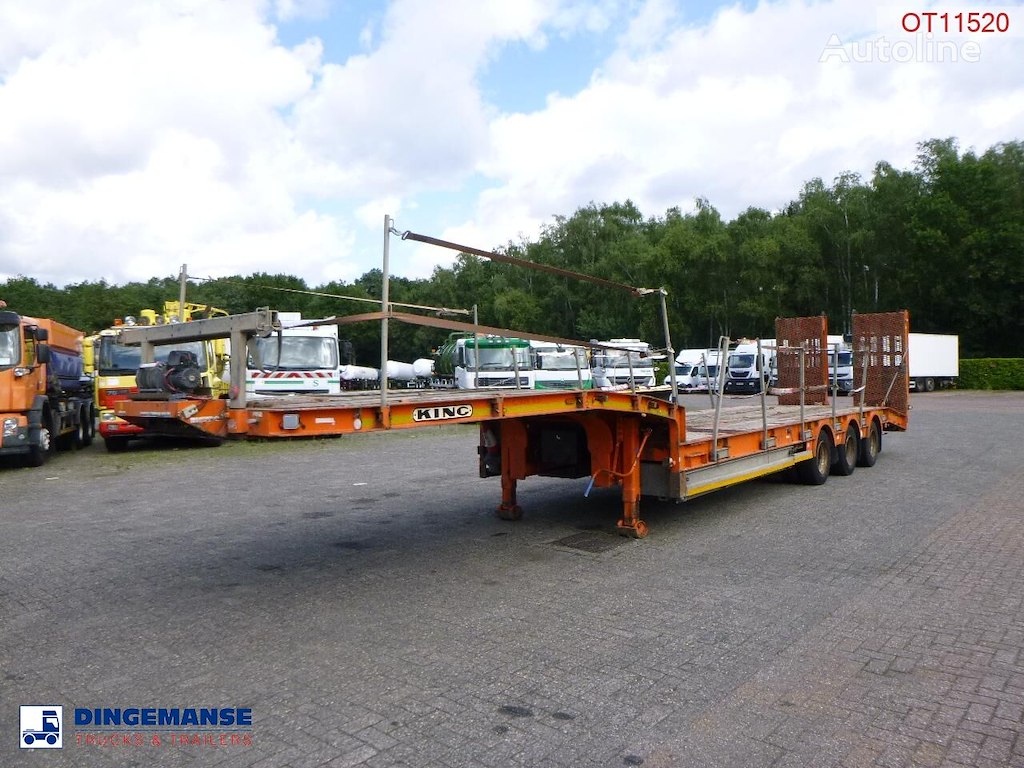 King 3-axle semi-lowbed trailer 44T + ramps poluprikolica sa niskom platformom