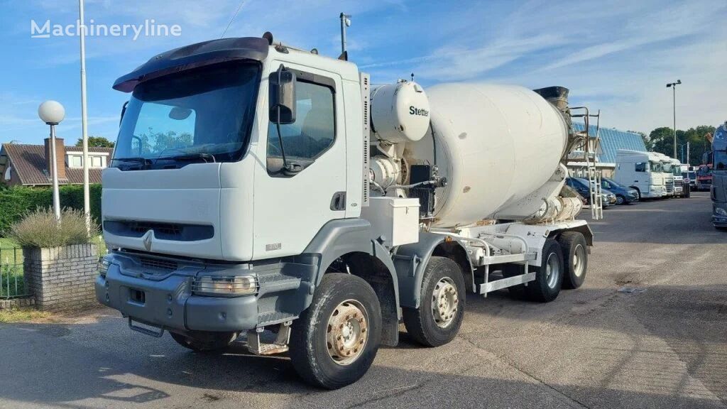 Renault Kerax 370 8x4 Mixer Steel kamion s mešalicom za beton