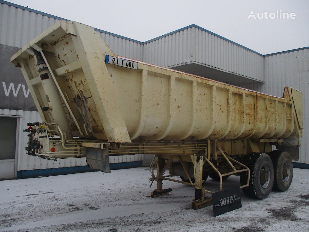 Fruehauf 2 Axle ,Steel Tipper , Drum Brakes , Spring suspension poluprikolica kipera