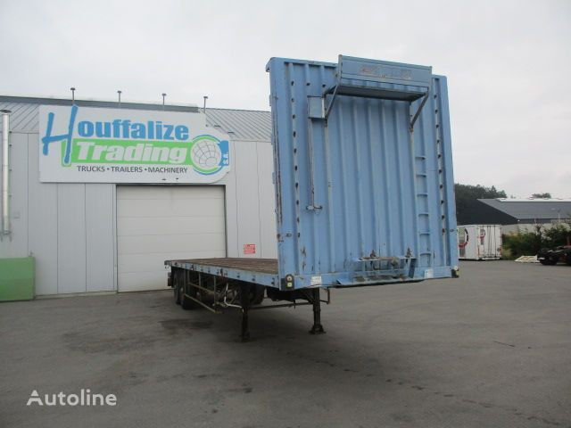 Fruehauf platform - drum brakes/freins tambour poluprikolica platforma